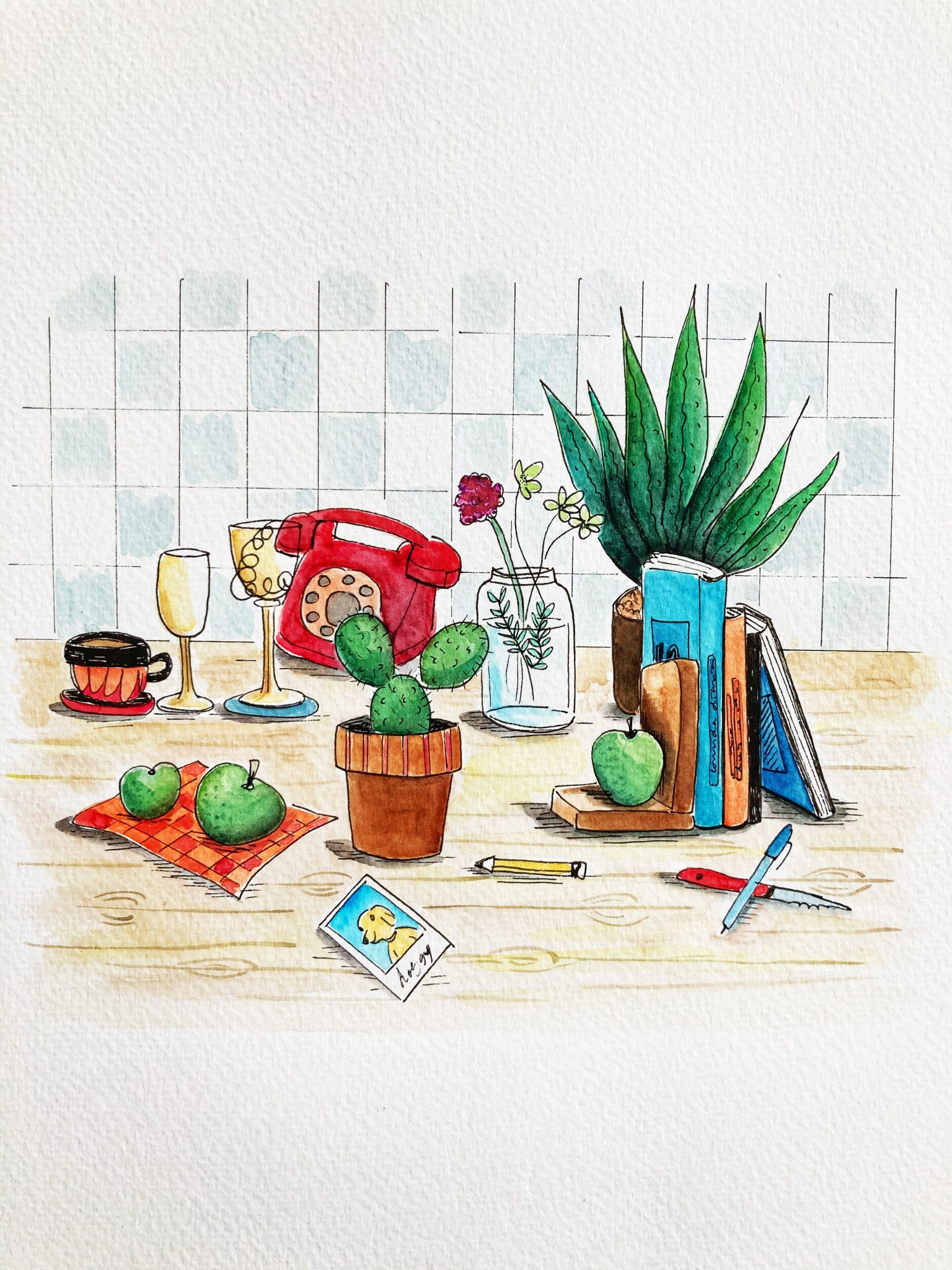 Still life – María Serrano Illustration